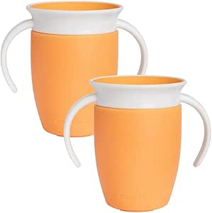 Munchkin Miracle 360 6+ Months Baby Sippy Cups | Free Flow Beaker for ...