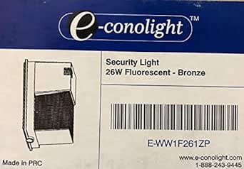E-Conolight Security Light 26w Flourescent - Bronze - Amazon.com