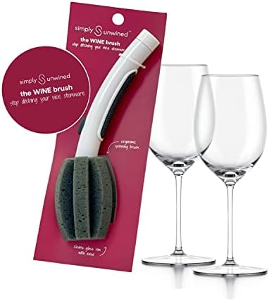 Amazon.com: Oenophilia Glass Cleaning Brush, Wine Glass Cleaning Tool ...