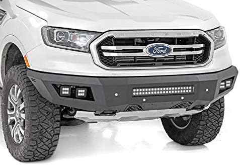 Amazon.com: Rough Country Heavy Duty Front Bumper w/LEDs for 19-24 ...