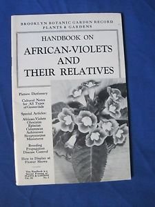 Handbook on African-Violets and Their Relatives pl: Brooklyn Botanic ...