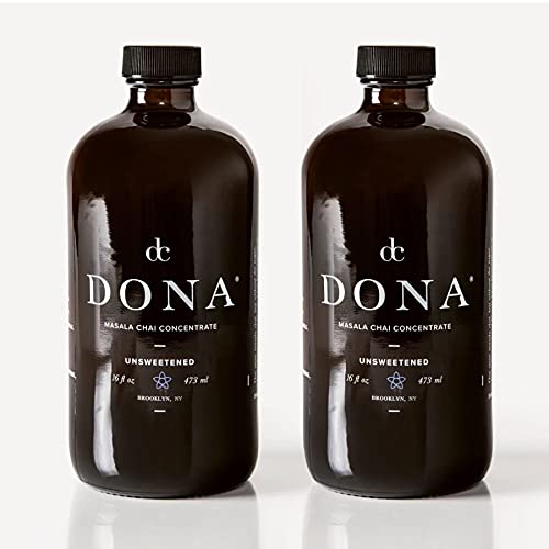 Amazon.com : Dona Unsweetened Chai Concentrate (16oz Bottle Two Pack ...