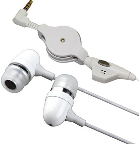 Amazon.com: Retractable White Metal Bullet Headset with Microphone for ...