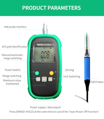 Snapklik.com : Handheld Digital Tesla Meter Magnetic Density Tester ...