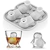 Amazon.com: ACOOKEE Penguins Ice Cube Tray Fun Shapes, Odd Novelty Cute ...