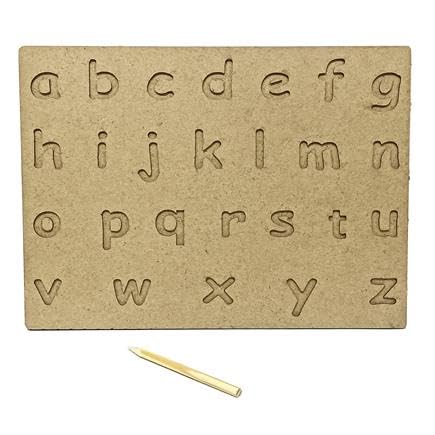 ABCD Writing Practice Tracing Board for Kids | Wooden English Alphabet ...