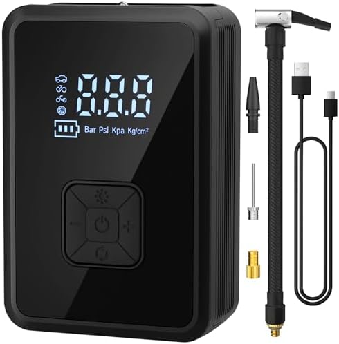 Oasser Tyre Inflator Cordless Air Compressor Car Tyre Pump 150PSI LED ...