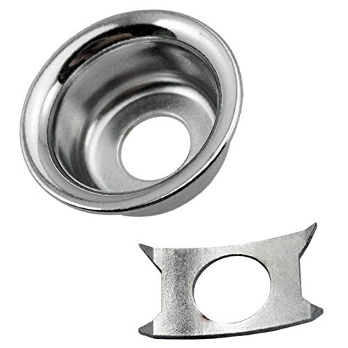 WHIZZO 2X(Pack of 2 Iron Jack Socket Plate Cup for Telecaster Electric ...