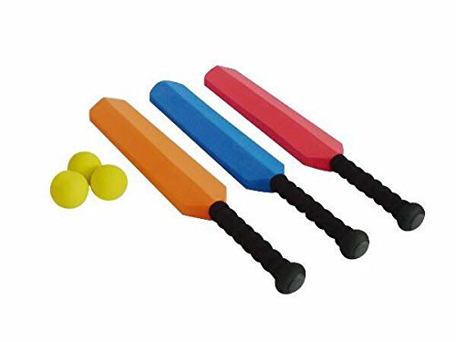 Ngel Soft Foam Cricket Bat and Ball for Kids- Multicolour : Amazon.in ...