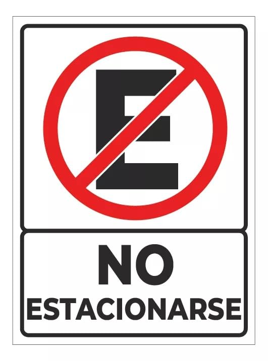 Letrero No Estacionarse - Ferreteria Y Herramientas