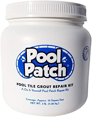Amazon.com : Pool Patch Gray Pool Tile Grout Repair Kit, 3-Pound, Gray ...
