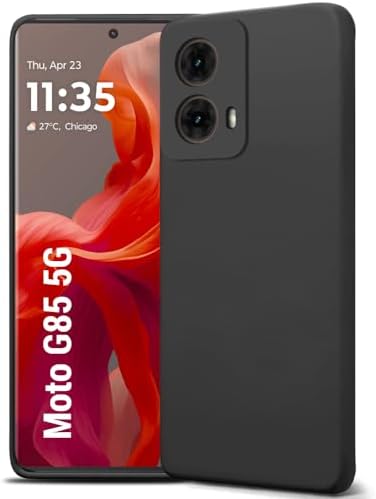 SPAZY CASE® Moto G85 5G Back Cover | Rubber Case with Soft Silicone ...