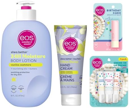 Amazon.com : eos Happy Birthday Bundle- Lip Balm Stick + Mini Super ...