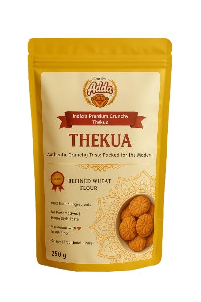 Crunchy Adda Premium Thekua Cookies, Traditional Indian Wheat Flour ...