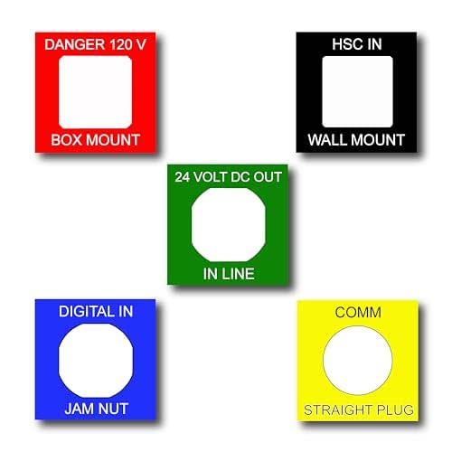 Amazon.com: Engraved Panel Mount Connector Tags, XLR connector labels ...