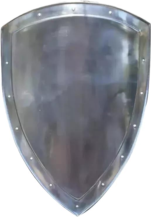 Amazon.com: Medieval Knight Heater Shield - 22" Templar Crusader Steel ...