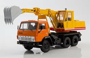 Amazon.com: Start Scale Models Truck Excavator EO-3532 for KAMAZ-5511 Orange-Yellow 1/43 ABS ...