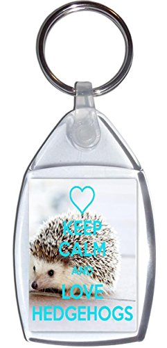 Keep Calm and Love Hedgehogs - Keyring : Amazon.co.uk: Fashion