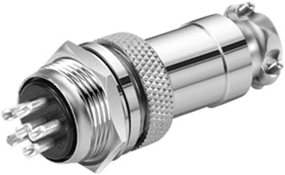 Amazon.com: GX12 Aviation Connector 6 Pin, GX12 Circular Adapter Male ...