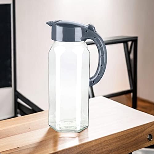 1.5 Liter Pitcher Glass Jug Water Pitcher with Removable Plastic Lid ...
