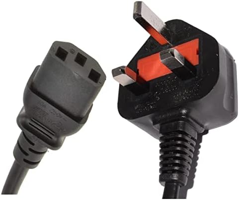 TRD UK Kettle Lead 1.8M Power Lead 0.5M, 1M, 3M & 5M 3 pin power cable for TV, pc, monitor, plug ...