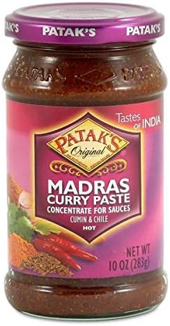 Amazon.com : PATAKS Paste Curry Madras, 10 oz Hot : Grocery & Gourmet Food