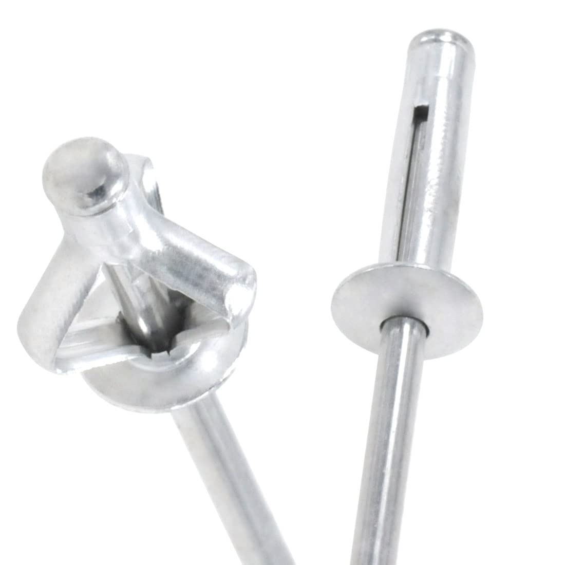 100pcs Aluminum Bulb Tite Folded Legs Blind Rivet Grip Range: (.059 ...