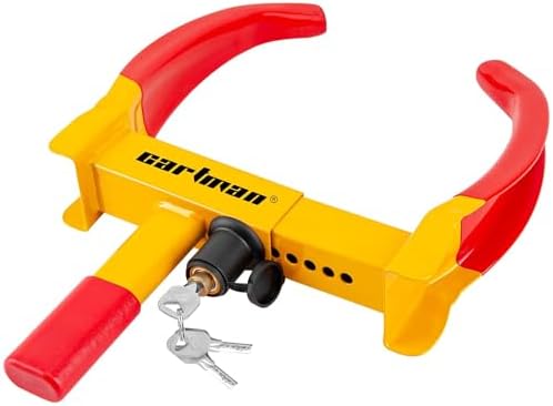 Amazon.com: PR1ME Trailer Wheel Lock Clamp, Universal Wheel Clamp Lock ...