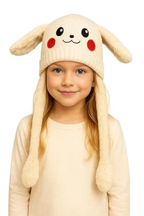 Buy Krystle Funny Moving Ear Cap – Plush Bunny Hat with Air Pump Ears ...