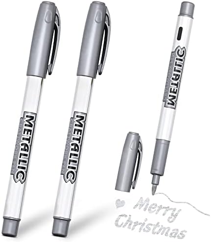 PROUSKY Gold Silver Ink Metallic Marker Pens, Shiny Highlight Pens ...