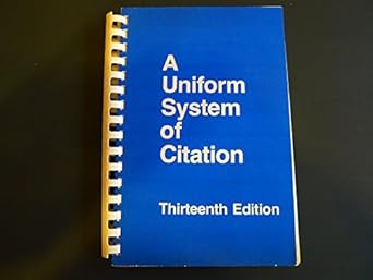 A Uniform System of Citation 13th Edition: Harvard Law Review: Amazon ...