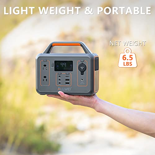ALLWEI 300W Solar Generator with 100W Solar Panel Included, 280Wh ...
