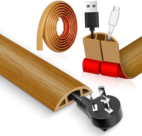 Cache Cable Sol, 3,0M x 3CM Petit Passe Cable Sol Flexible, Goulotte ...