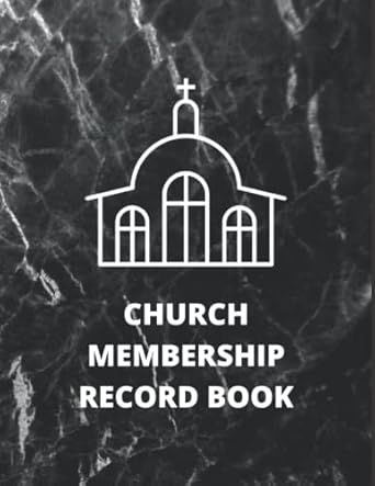 Church Membership Record Book: Notebook | The Manual Tracker ...