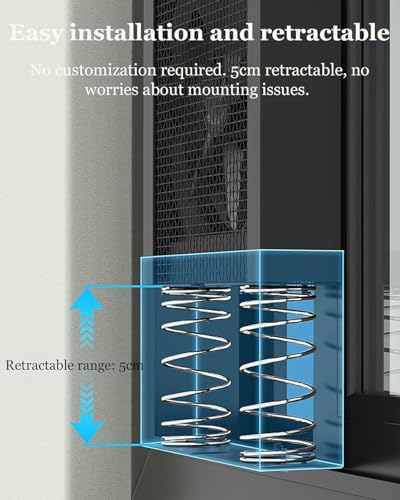 Vertical Window Exhaust Fan for Sliding Windows, Punch-Free Silent Slim ...