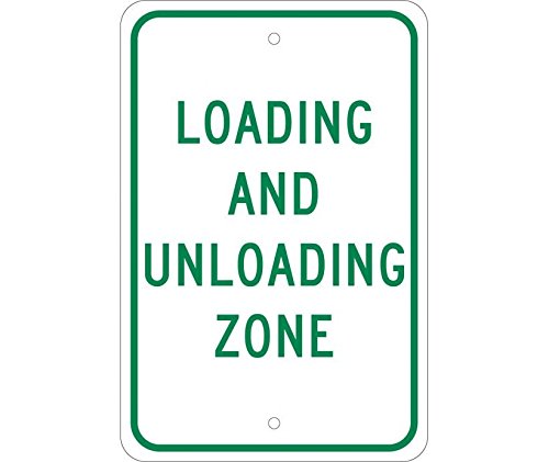 National Marker TM61J Loading And Unloading Zone Sign: Amazon.com ...