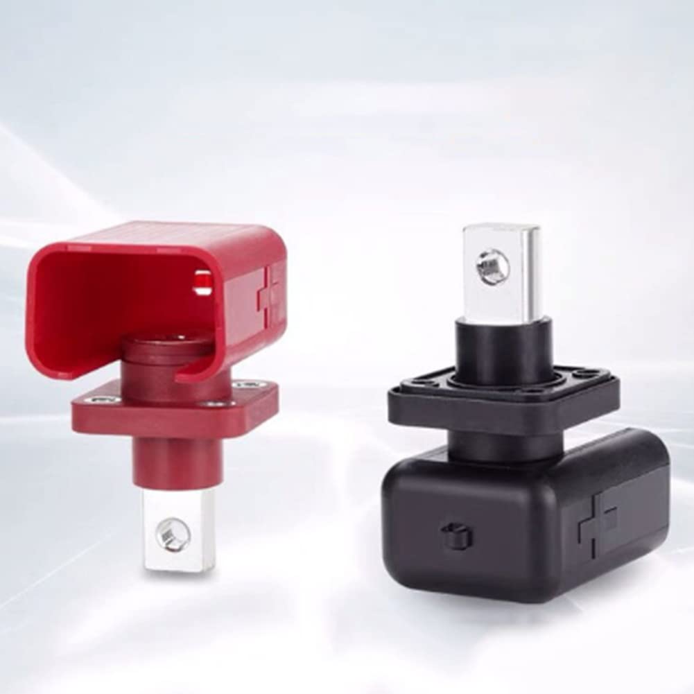 Wisboey 1Pc 120A Red and Black Through-Wall Terminal Energy Storage ...