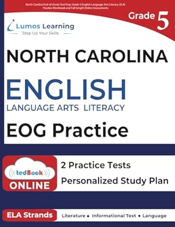 North Carolina End-of-Grade Test Prep: Grade 5 English Language Arts ...
