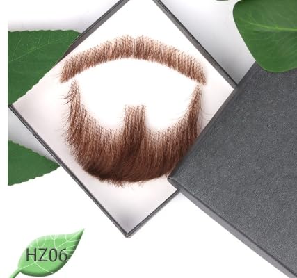 Live Clouds Barba falsa realista atada a mano, barba sintética, encaje ...