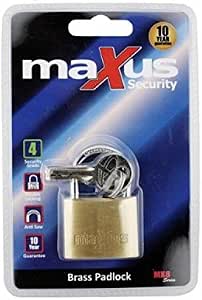 Maxus Security Padlock - 50mm : Amazon.co.uk: DIY & Tools