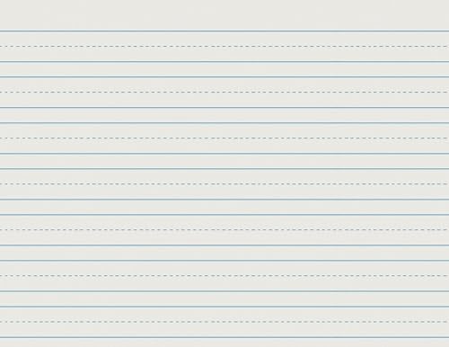 Amazon.com: School Smart Skip-A-Line Ruled Writing Paper, 1 Inch Ruled ...