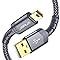 Amazon.com: Mini USB Cable[2-Pack 3.3ft+6.6ft], JSAUX USB 2.0 Type A to ...