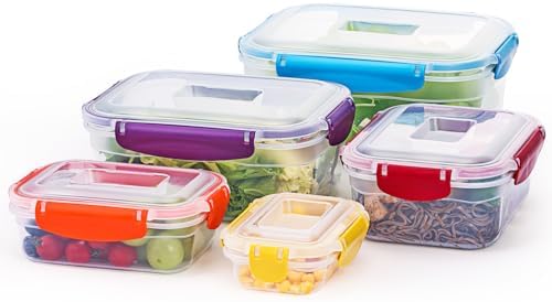 Amazon.com: Snapware 8-Pc Plastic Food Storage Containers Set, 4.6-Cup ...