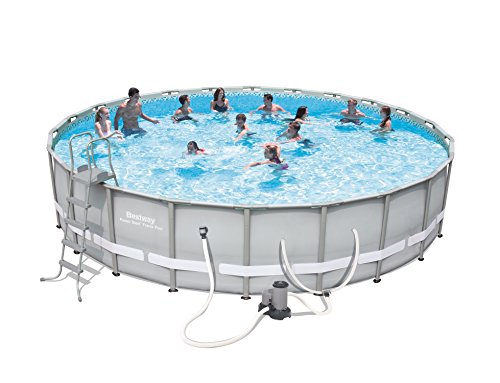 Bestway Power Steel Frame Pool Set, 22' x 52" - Pool Manufacturers