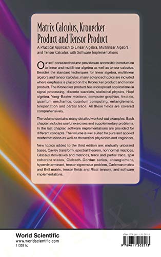 Snapklik.com : Matrix Calculus, Kronecker Product And Tensor Product: A ...