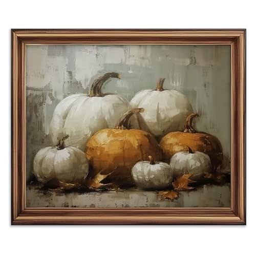 Amazon.com: Autumn Halloween Pumpkins Still Life Rustic Aesthetic ...
