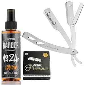 Amazon.com: The Shave Factory Straight Edge Razor Kit (Matte/Barber ...