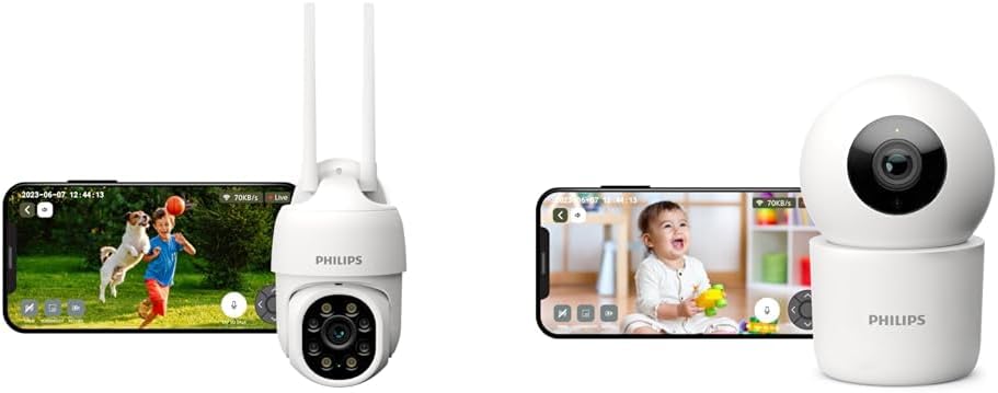 PHILIPS Weatherproof WiFi CCTV Camera for Outdoor & Home | IP65 ...