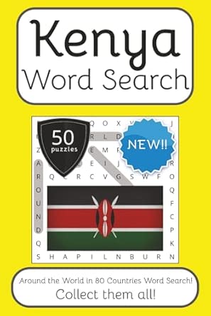 Kenya Word Search Book: Words Search With Easy To Read Print about ...