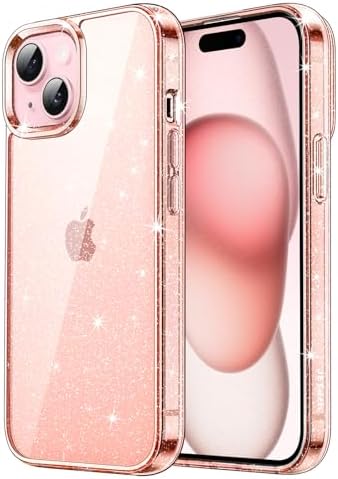 Amazon.com: JETech Glitter Case for iPhone 16 6.1-Inch, Bling Sparkle ...